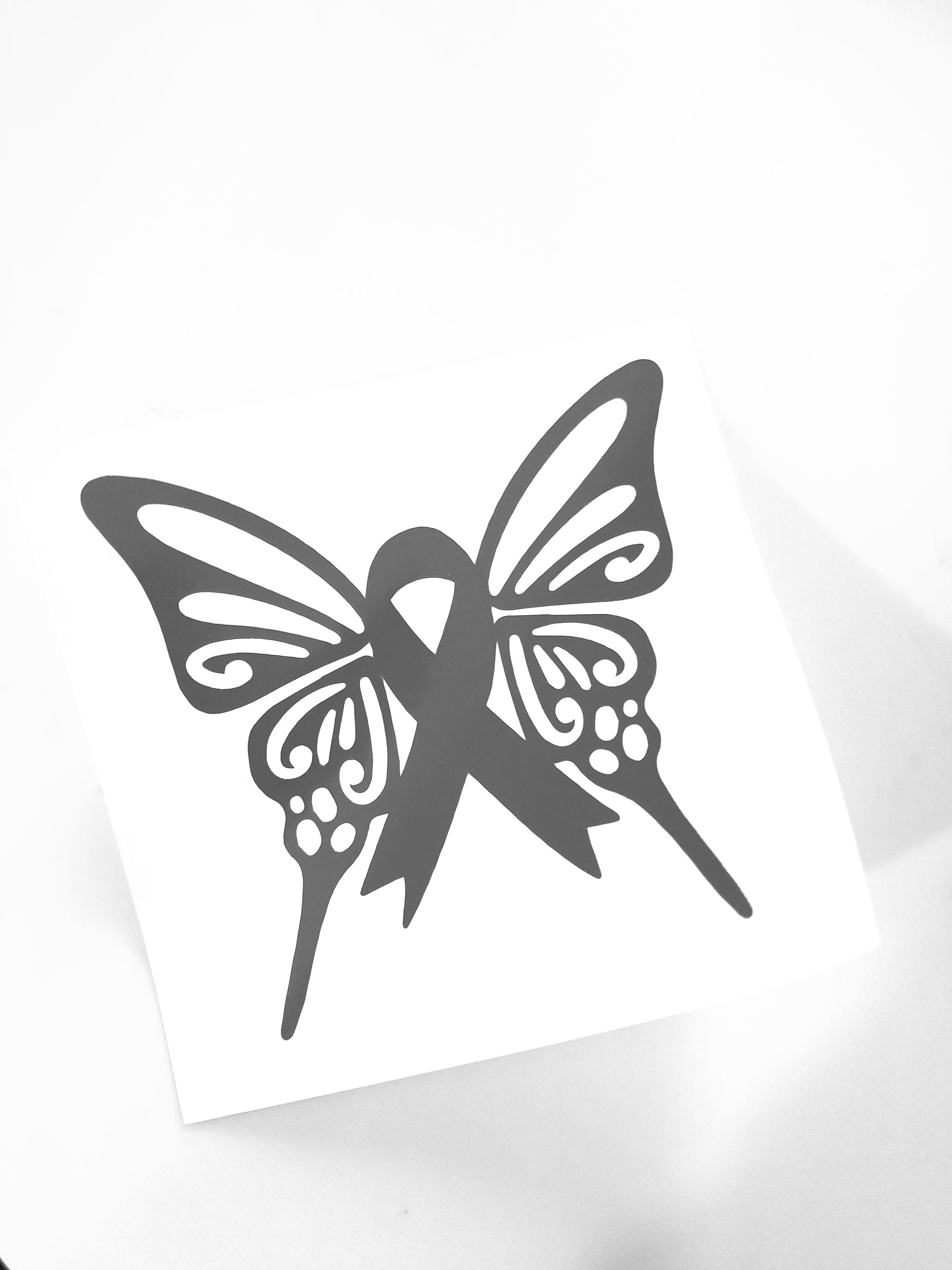 Cancer Awareness Butterfly Decal - Etsy