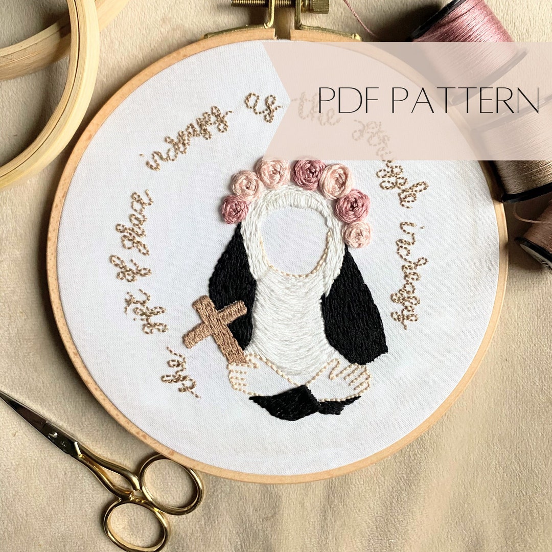 Printable Pattern Easy Beginner Saint Embroidery Rose of Lima Patron ...