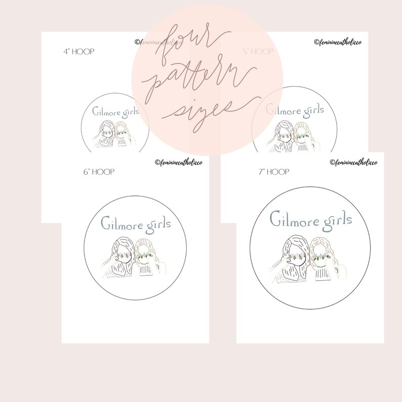 Gilmore Girls Download Embroidery Lorelei Gilmore Pattern Hand ...