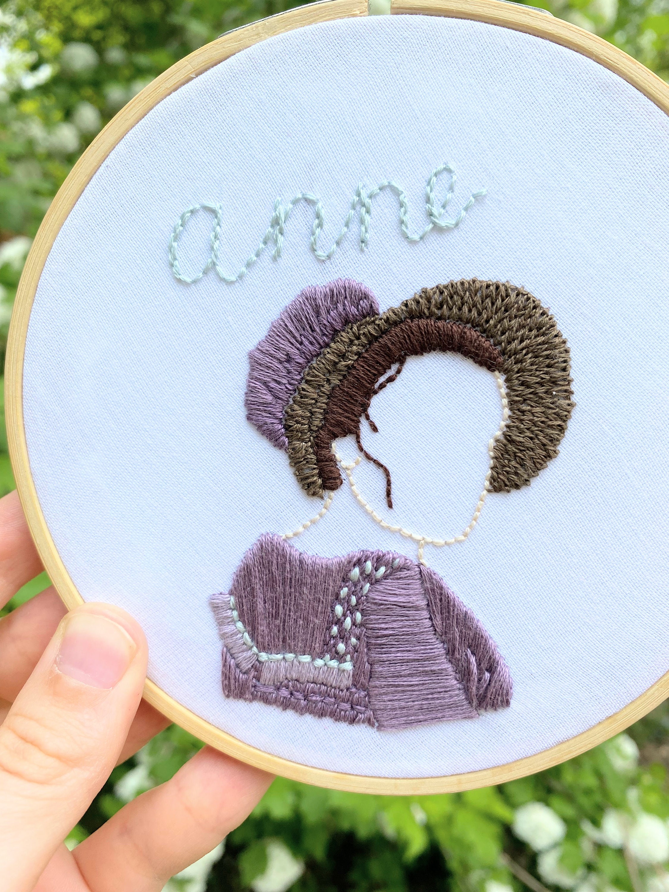 Anne Elliot Embroidery Pattern: Jane Austen Portrait Art (PDF Pattern ...