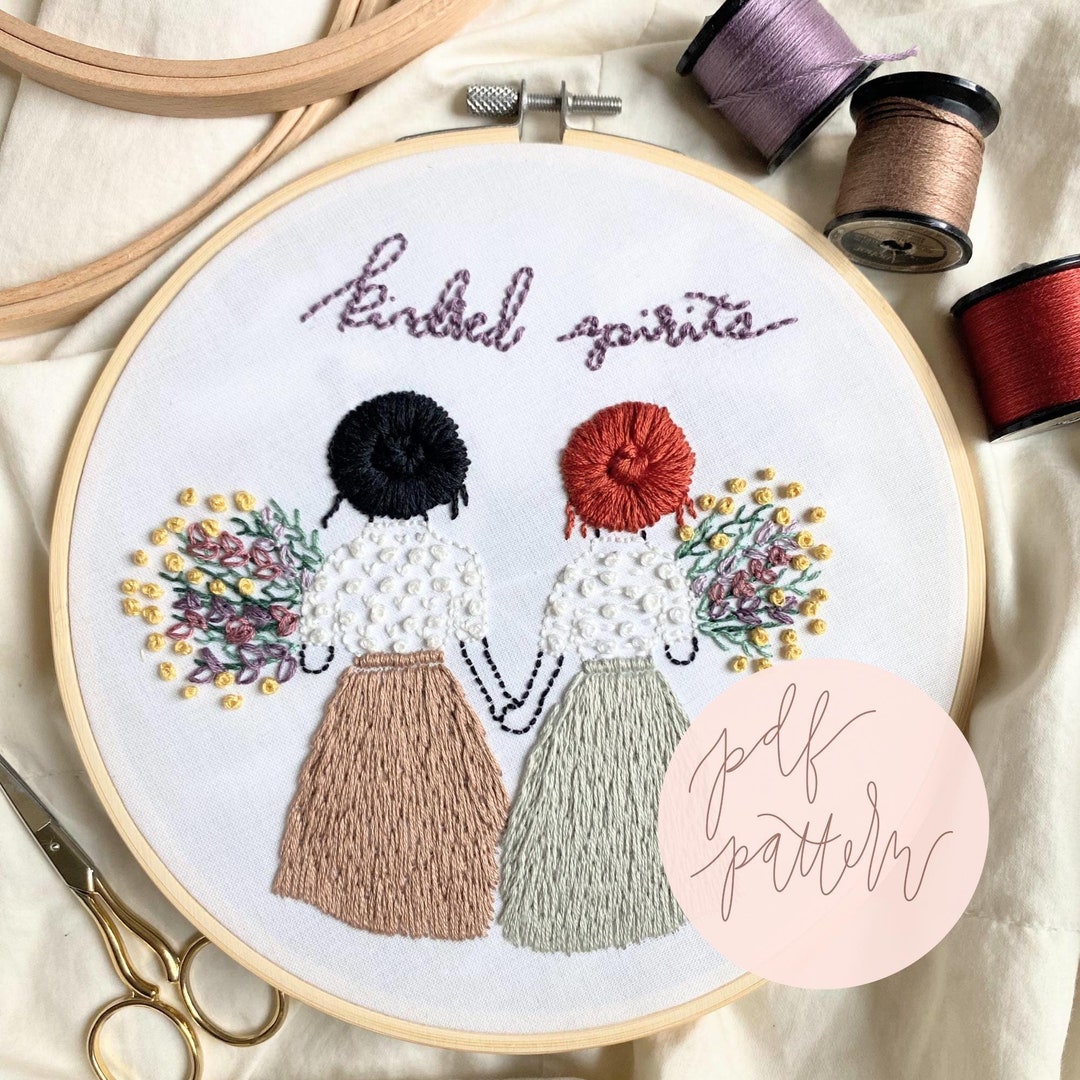 Anne of Green Gables Beginner Learn Embroidery PDF Easy Portrait ...