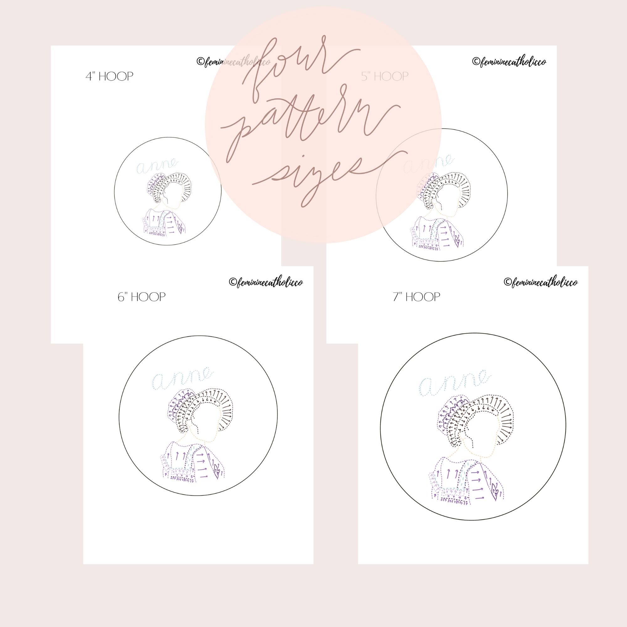 Anne Elliot Embroidery Pattern: Jane Austen Portrait Art (PDF Pattern ...