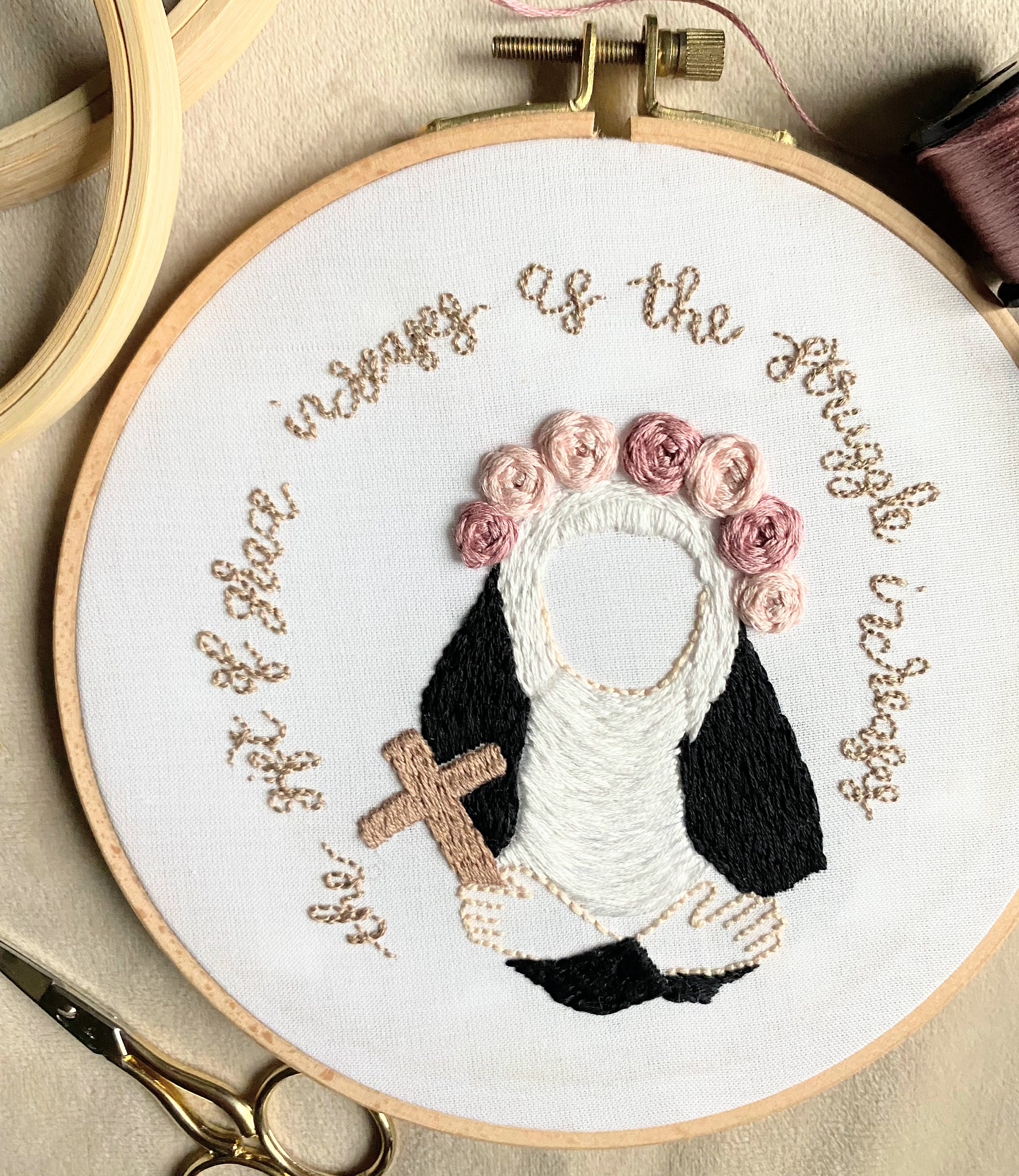 Printable Pattern Easy Beginner Saint Embroidery Rose of Lima Patron ...