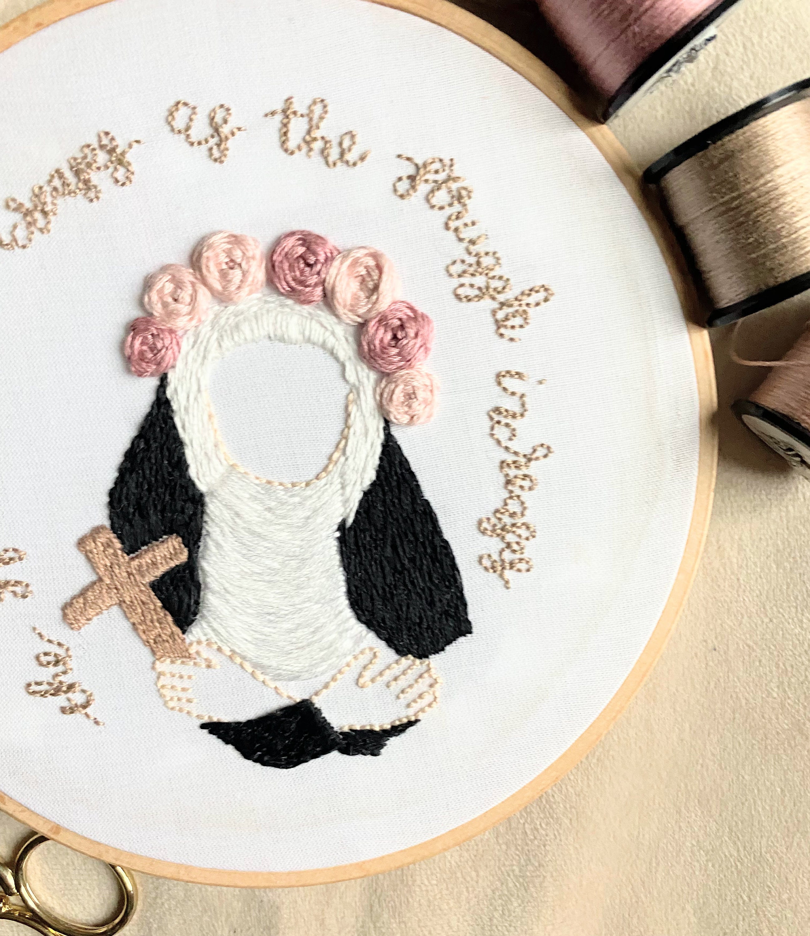 Printable Pattern Easy Beginner Saint Embroidery Rose of Lima Patron ...