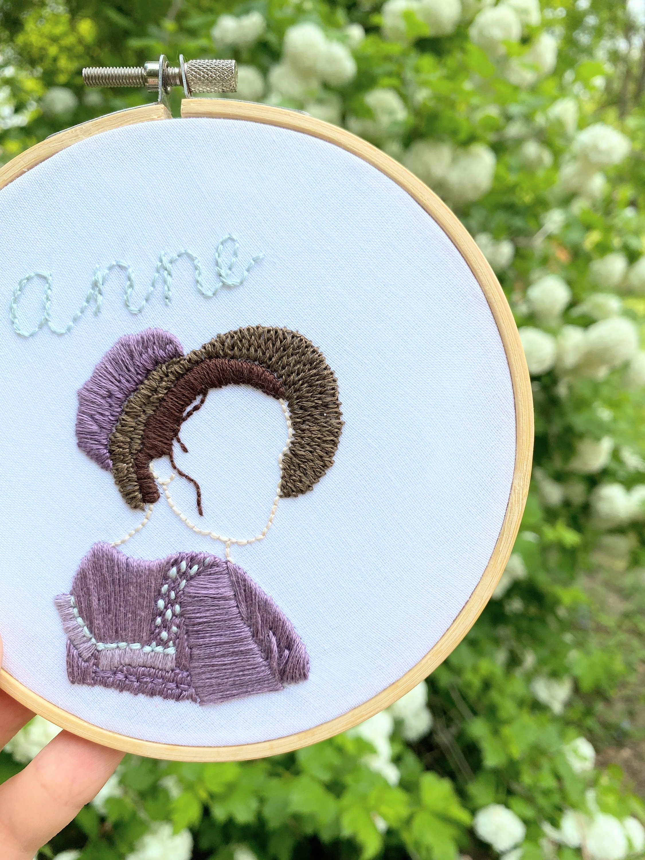 Anne Elliot Embroidery Pattern: Jane Austen Portrait Art (PDF Pattern ...