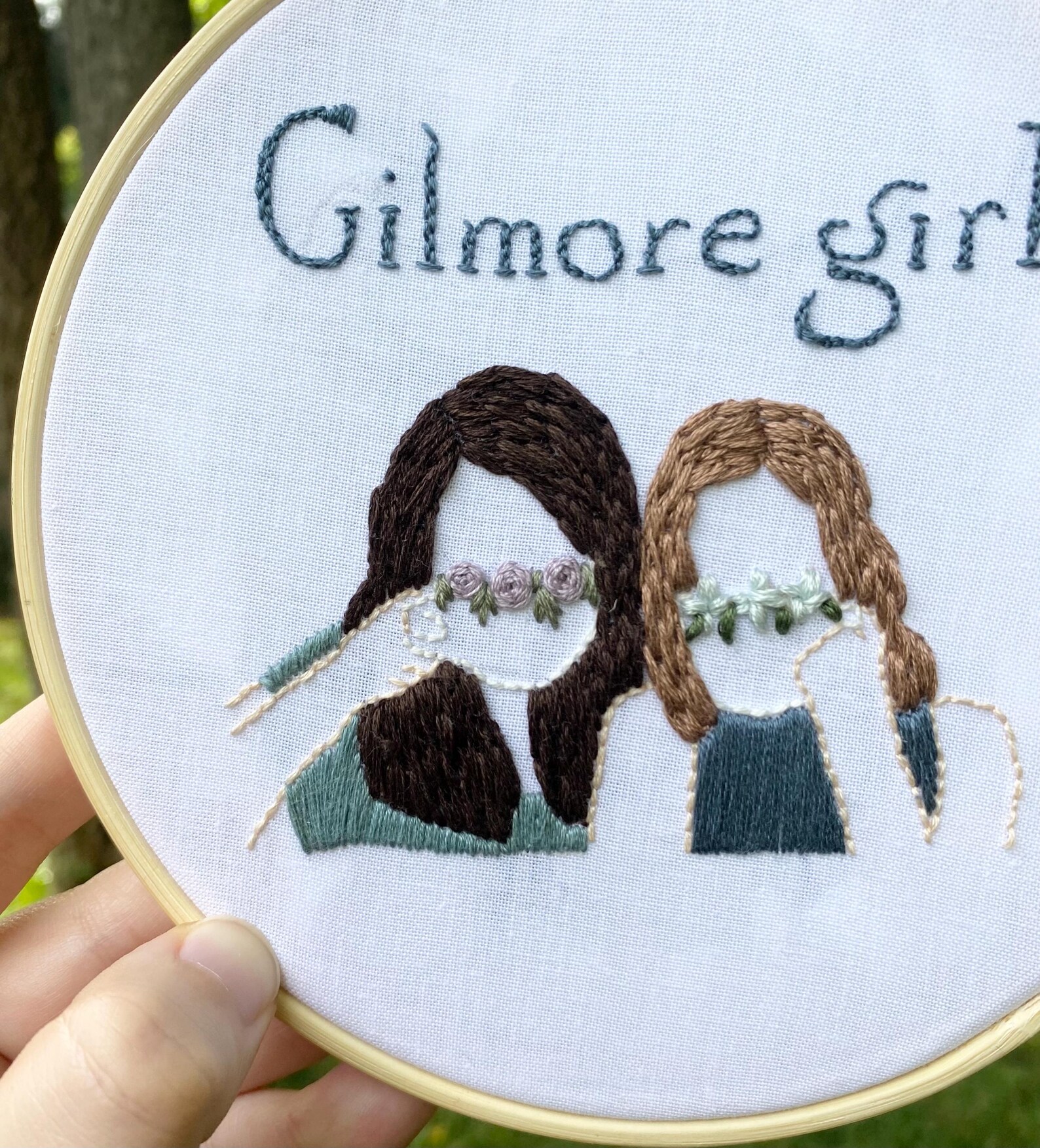 Gilmore Girls Embroidery Pattern: Lorelei & Rory Hand Stitch (PDF ...