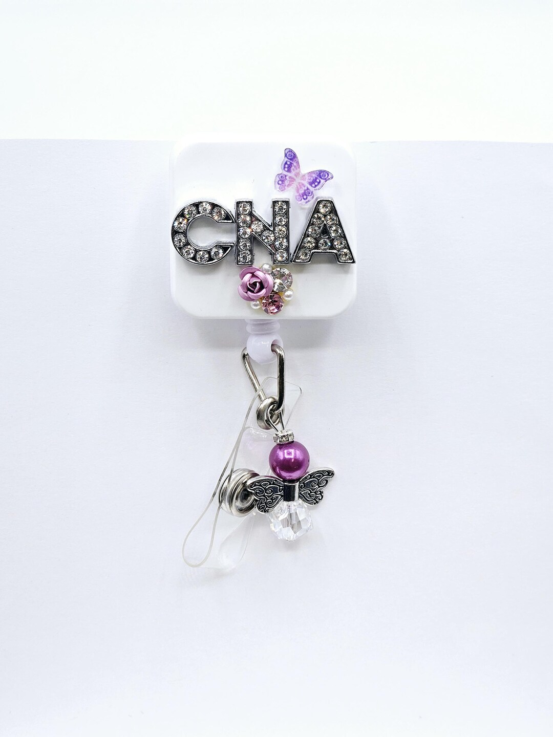 CNA Certified Nursing Assistant Badge Reel Retractable Id Holder Nurse ...