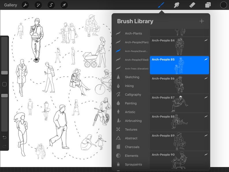 Procreate Architecture Brush/hatch/block Pack *updatev4.1* - Etsy