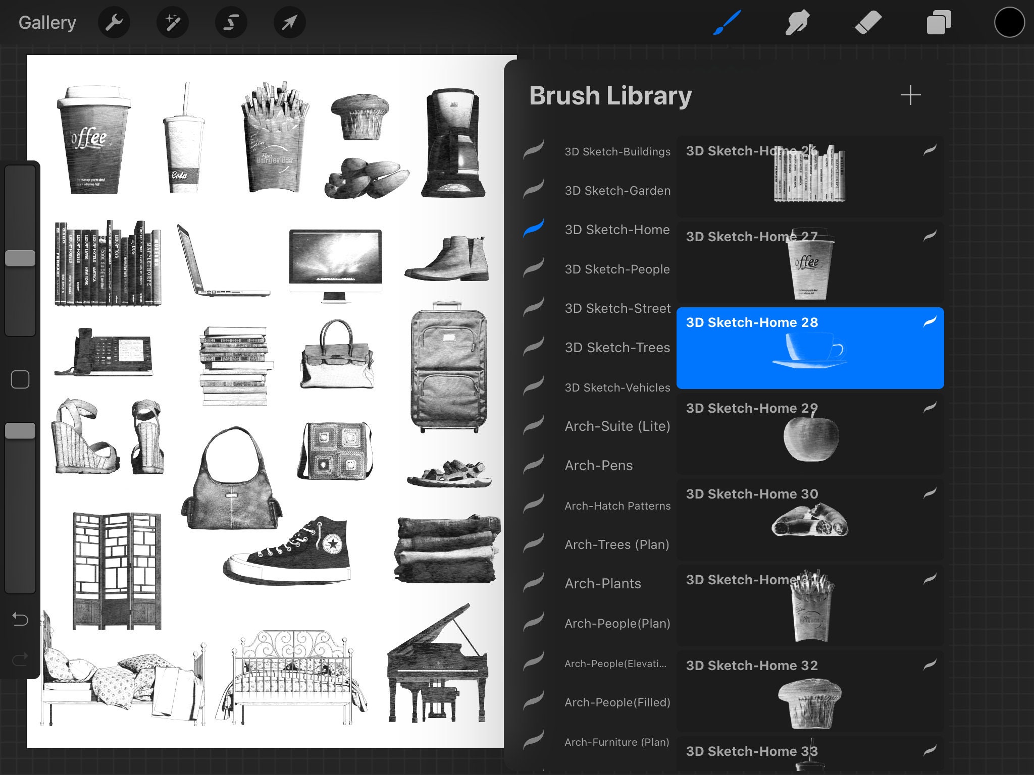 Procreate 3D Object Stamp Pack - Etsy