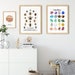 Solar System Set of 3 Hand Painted Art Prints Nursery Wall - Etsy