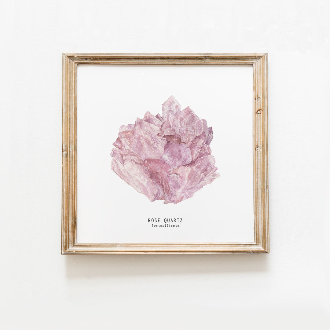 Watercolour Rose Quartz Wall Art L Montessori Classroom Decor ...