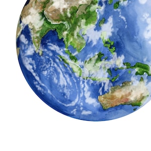 Solar System Set of 3 Hand Painted Art Prints | Nursery Wall Art ...