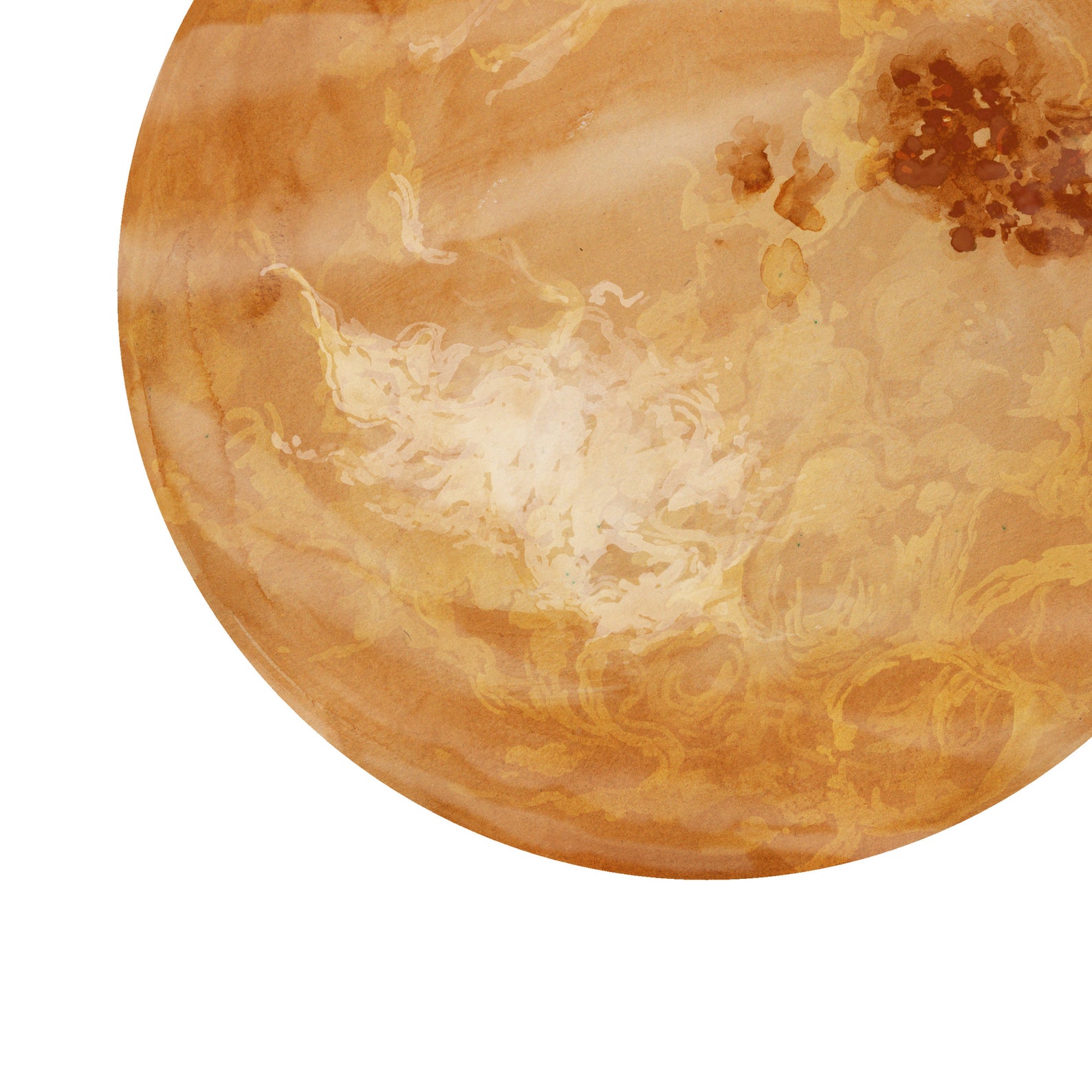 Hand Painted Planet Venus Art Print Solar System Print - Etsy UK