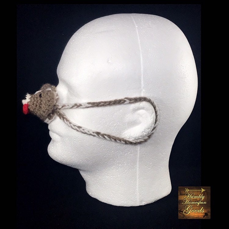 Puppy Dog Nose Warmer Nose Mask Child & Adult Sizes HANDMADE Crochet ...