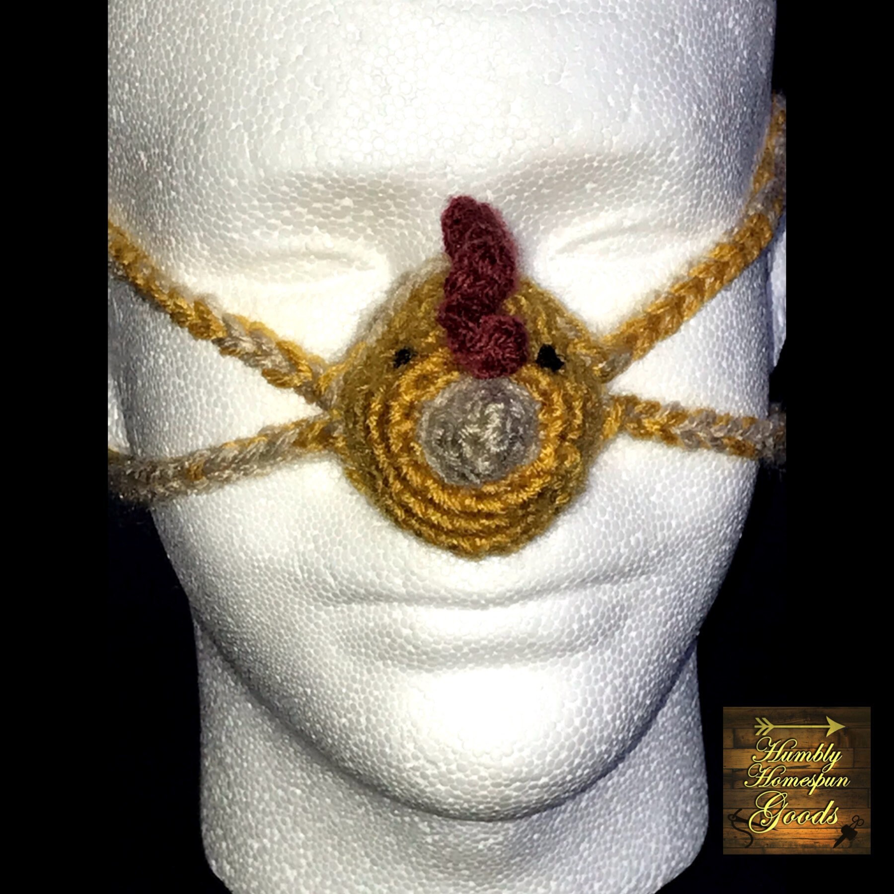 Golden Chicken Nose Warmer Nose Mask Child & Adult/teen Sizes Unisex ...