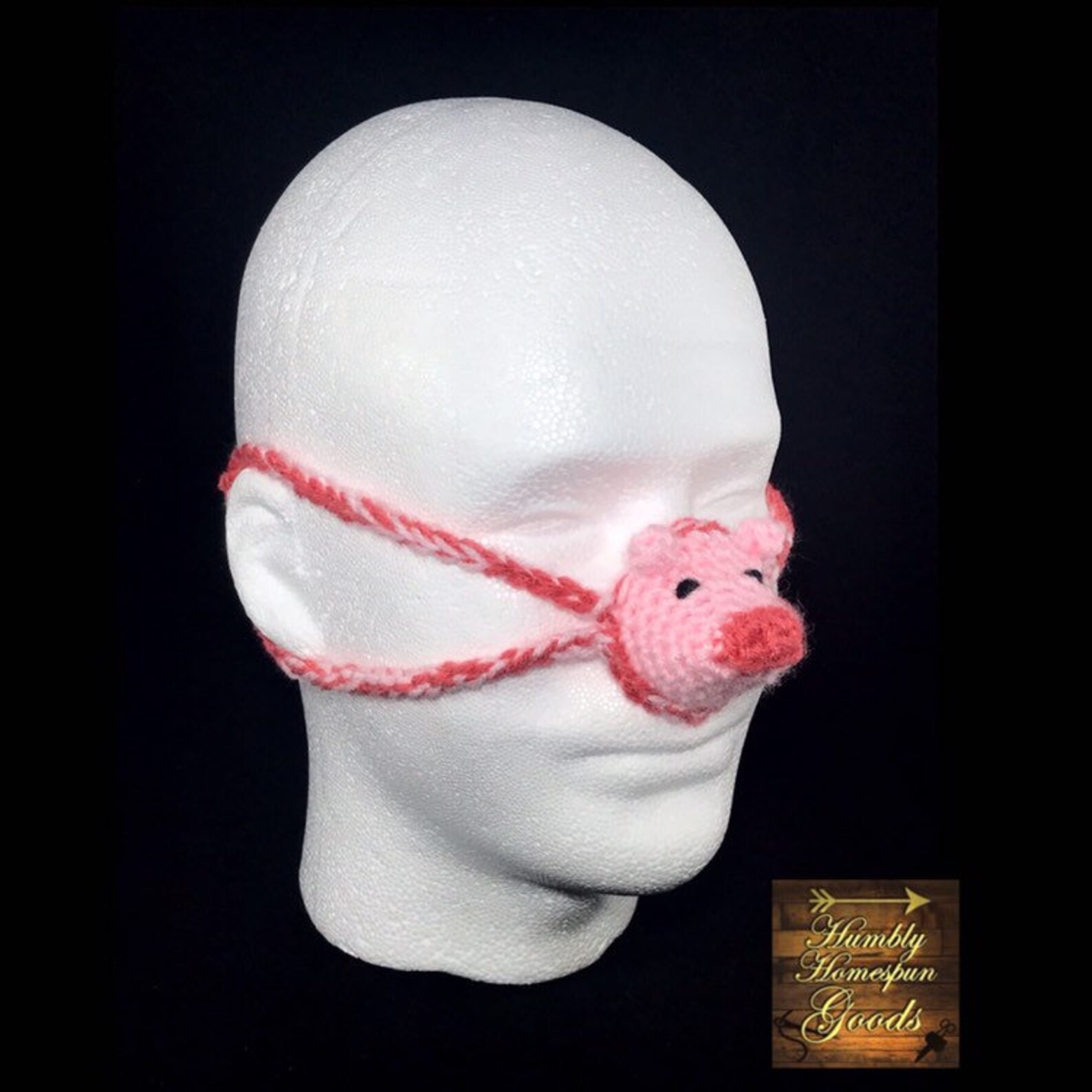 Pink Pig Nose Warmer Nose Mask Child & Adult/teen Sizes Unisex HANDMADE ...
