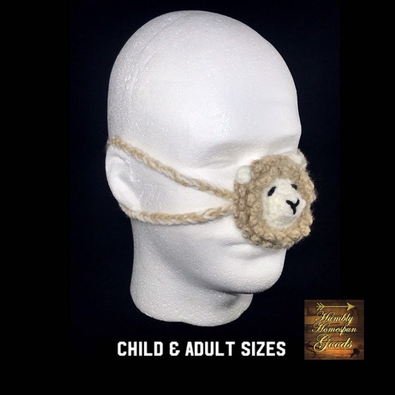 Llama Alpaca Nose Warmer Nose Mask Child & Adult/teen Sizes HANDMADE ...