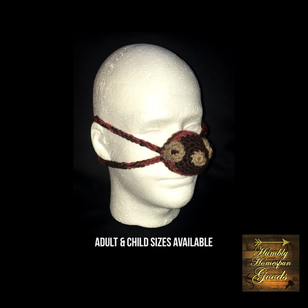 Red Sloth Nose Warmer ~ Nose Mask ~ Brown and Red ~ Child & Adult Sizes ...