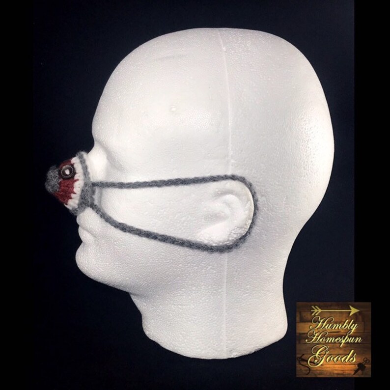 Sock Monkey Nose Warmer Gag or Gift Red White Grey/Gray | Etsy