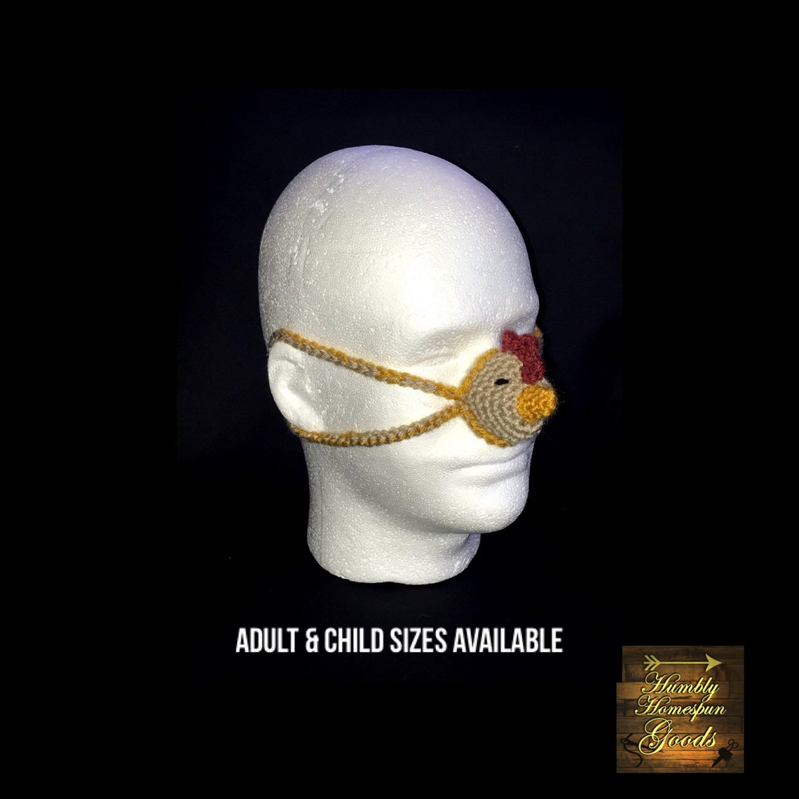 Light Brown Chicken Nose Warmer Nose Mask Child & Adult/teen Sizes ...