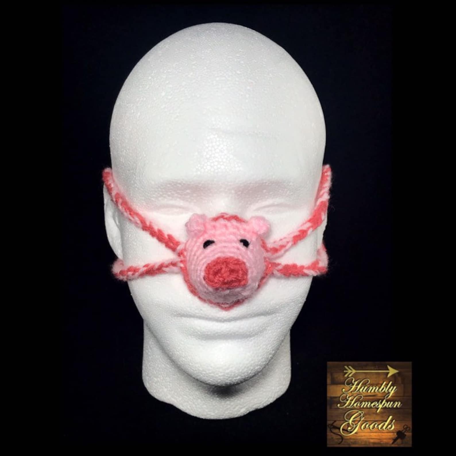 Pink Pig Nose Warmer Nose Mask Child & Adult/teen Sizes Unisex HANDMADE ...
