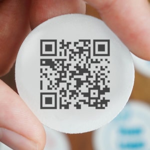 Custom QR Code EDIBLE Cupcake Toppers 60 Pieces Promote Your Business ...
