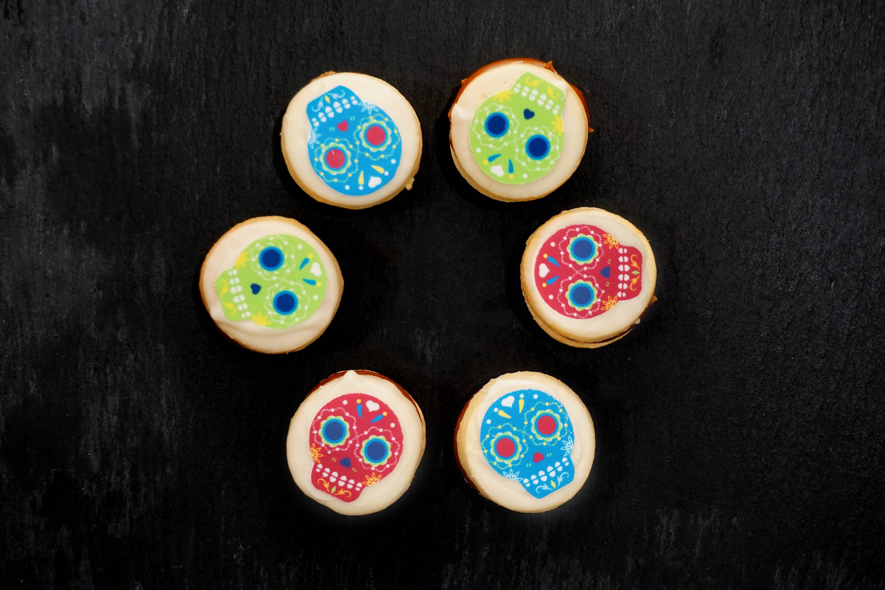 30 Edible Skulls Edible Cupcake Toppers Sugar Skulls - Etsy