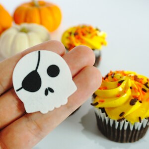 30 Edible Skulls Cupcake Toppers - White Edible Skull - Sugar Skulls ...