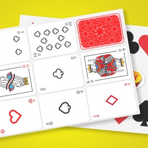 Edible Playing Cards SET - Poker Decoration - Poker Cake - Las Vegas ...