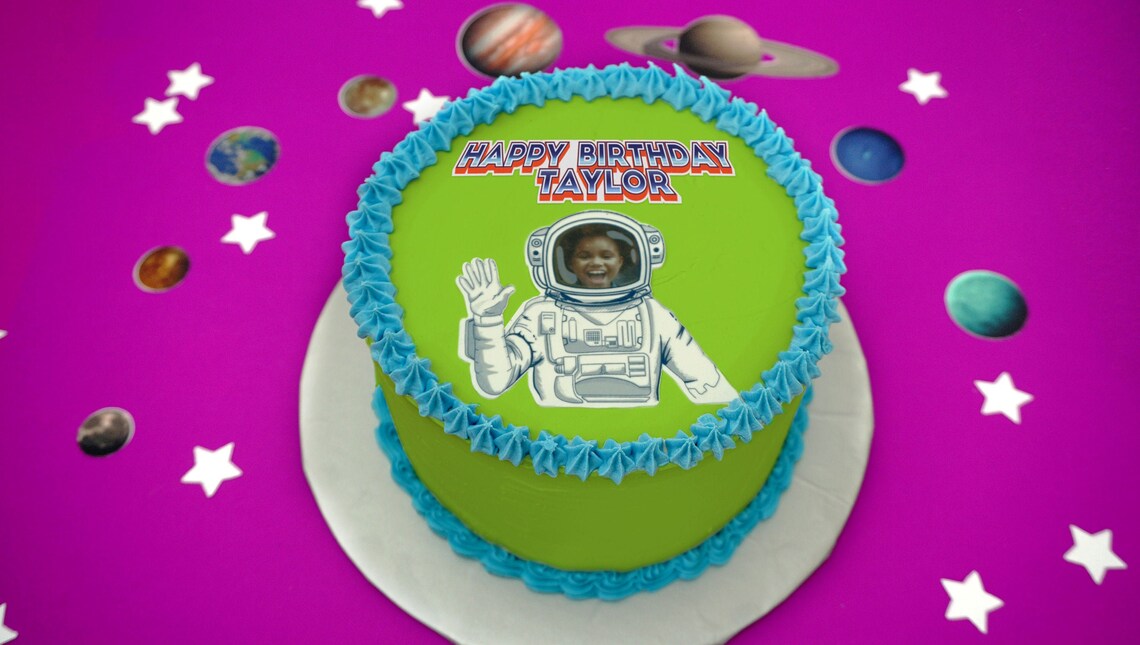 Astronaut Edible Image Turn Any Picture Into Edible Space - Etsy