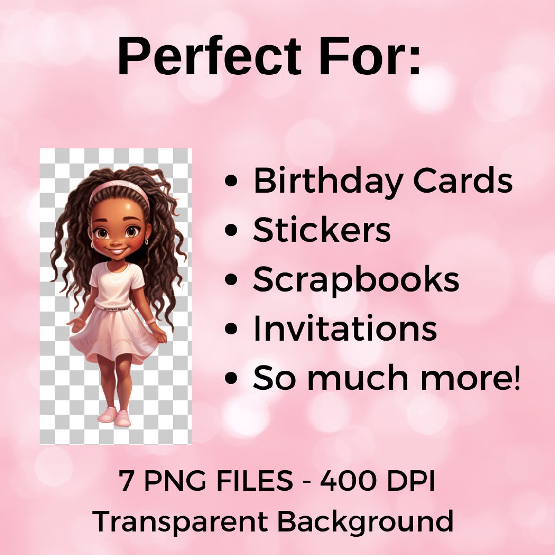 Little Black Girl Png Clipart, Cute Cartoon Black Girl PNG Clipart ...