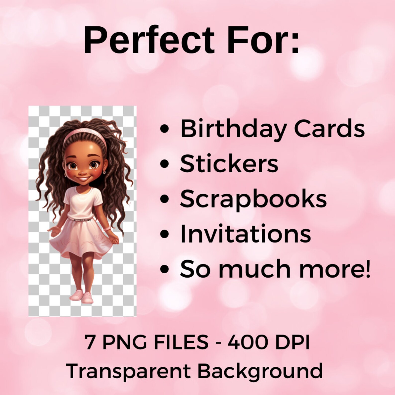 Little Black Girl Png Clipart, Cute Cartoon Black Girl PNG Clipart ...