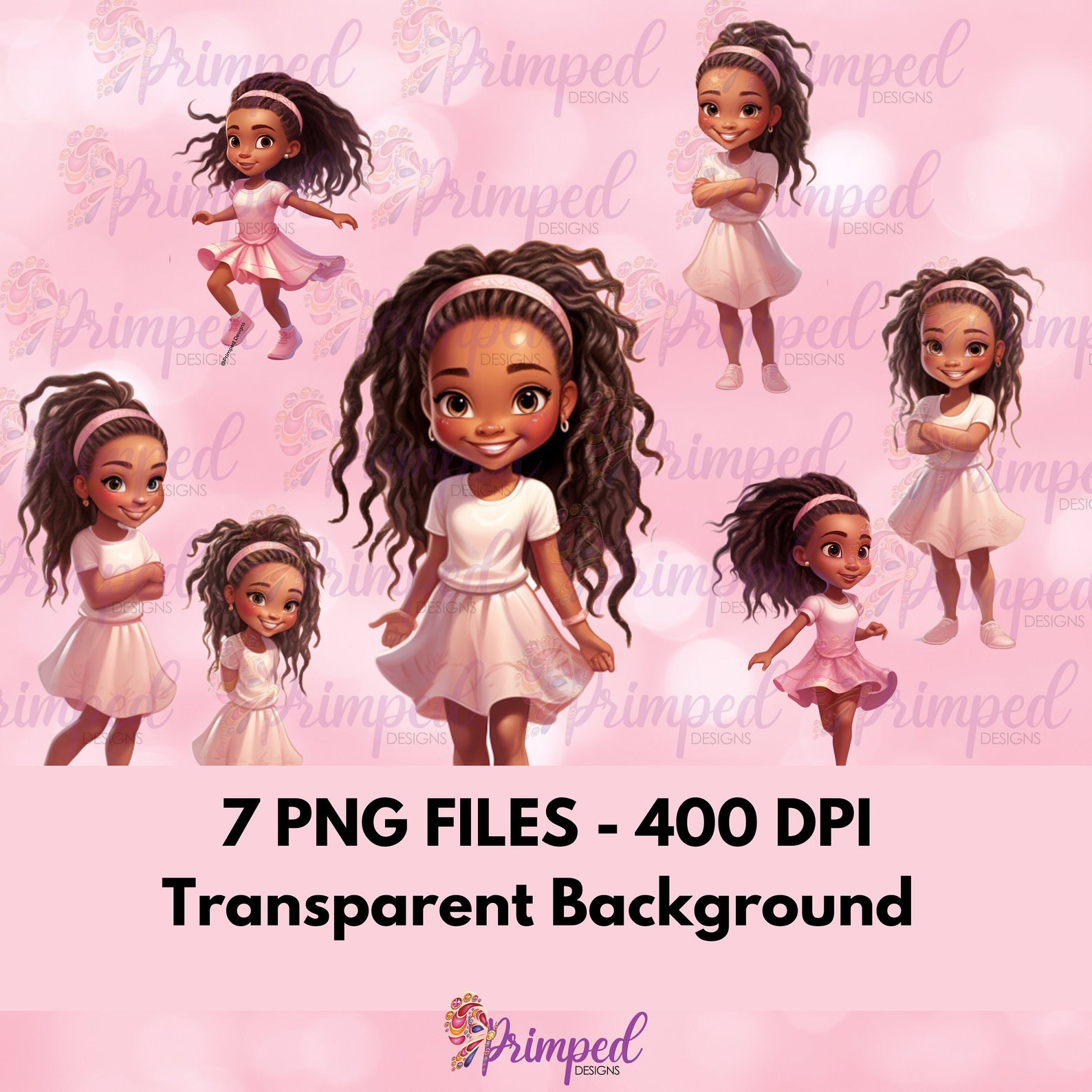 Little Black Girl Png Clipart, Cute Cartoon Black Girl PNG Clipart ...