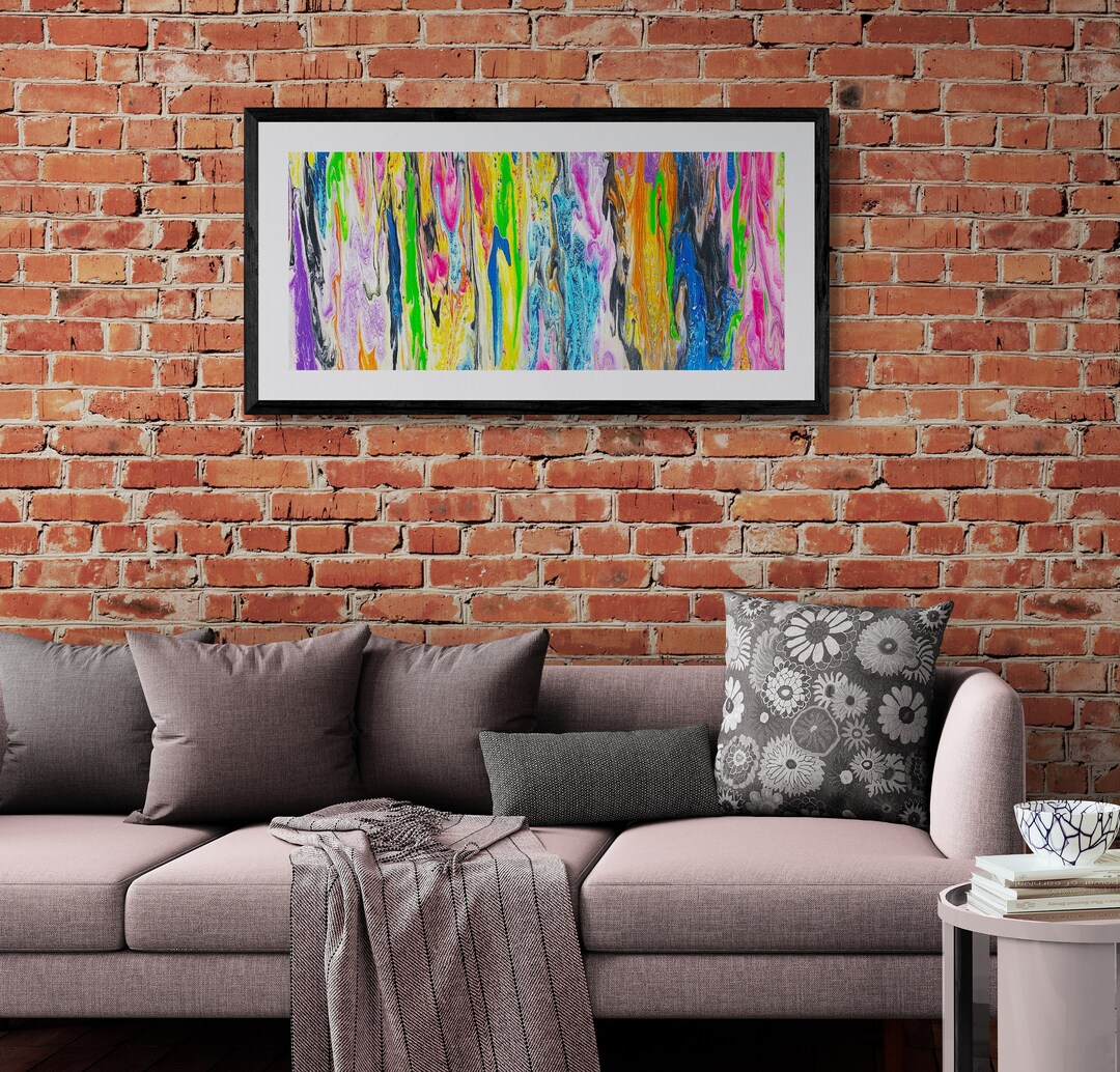 Framed Acrylic Art "dance of Color" - Etsy