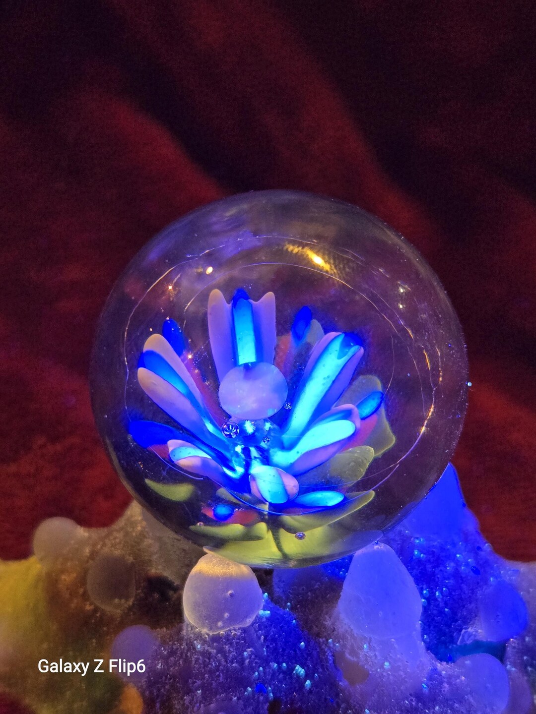 UV REACTIVE FLOWER Implosion Marble - Etsy