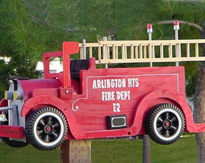 Fire Truck Mailbox - Etsy
