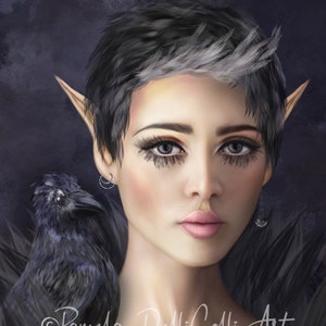 Rayvyn: Instant Download Large 12x18 Fantasy Art Digital Painting, Wall ...