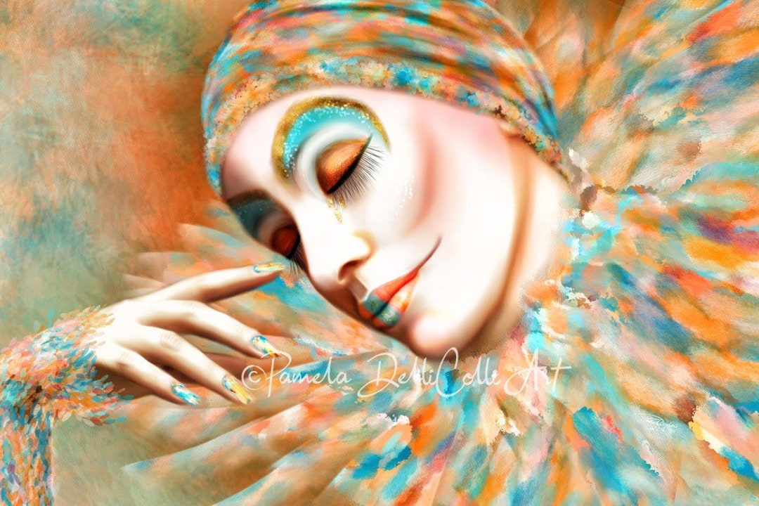 Brillante Pantomima: Instant Download, Large Print, Digital Painting ...