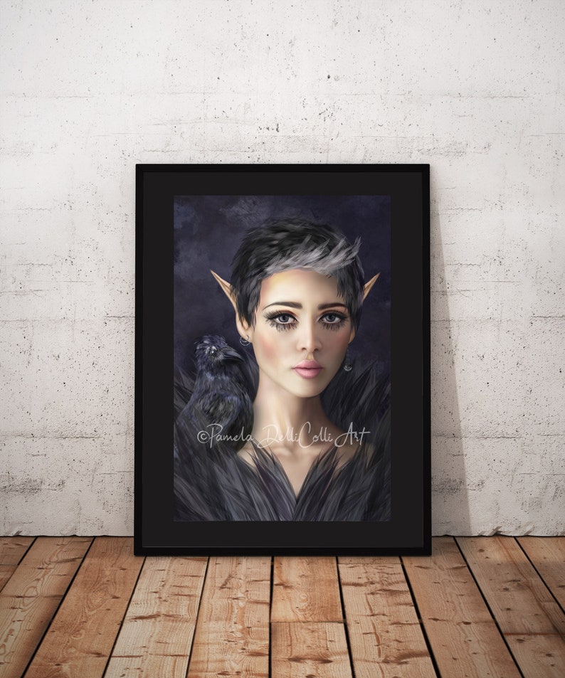 Rayvyn: Instant Download Large 12x18 Fantasy Art Digital Painting, Wall ...