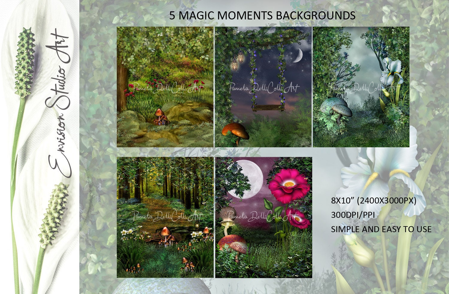 Instant Download 5 Magic Moments Fantasy Backgrounds Fantasy - Etsy