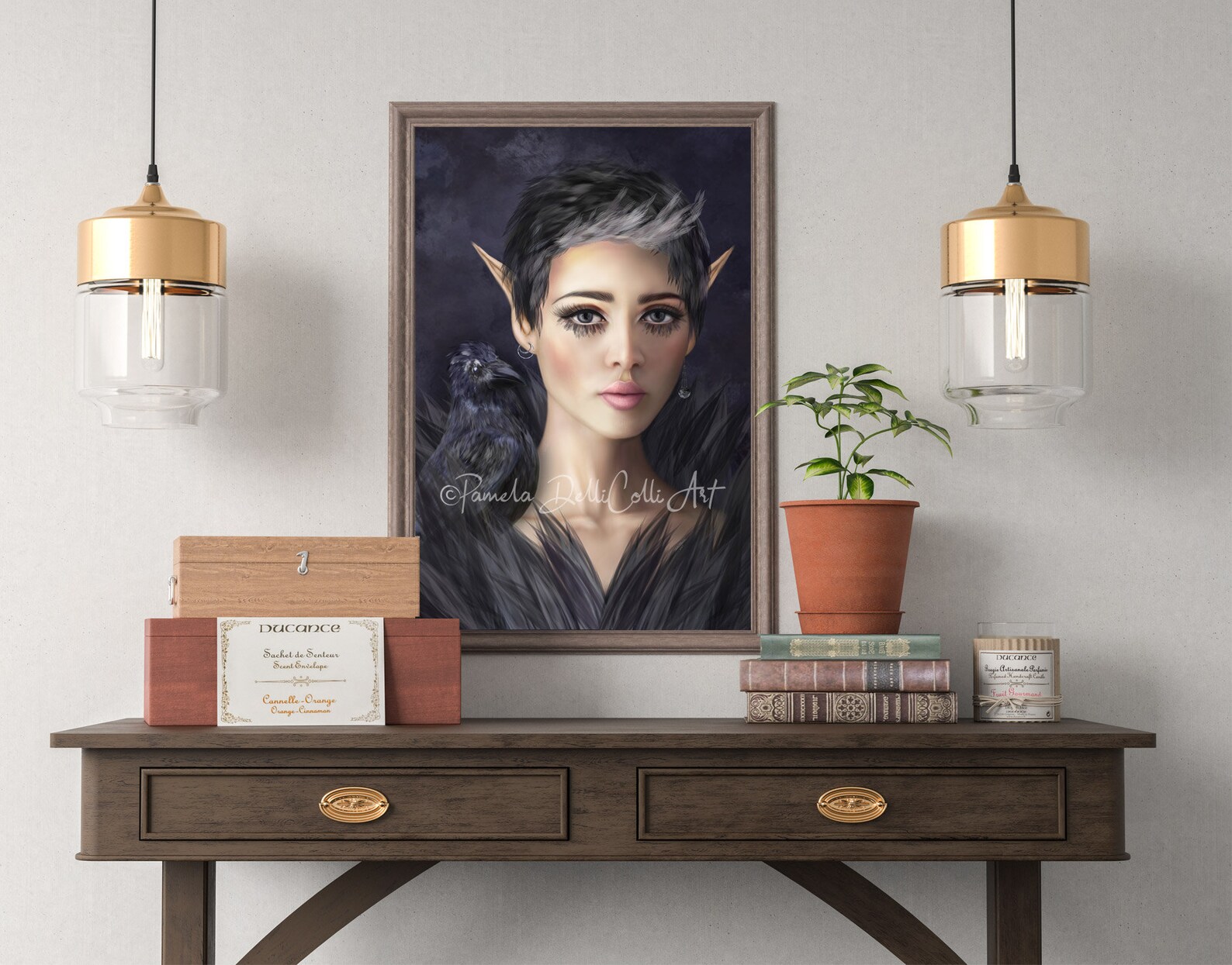 Rayvyn: Instant Download Large 12x18 Fantasy Art Digital Painting, Wall ...