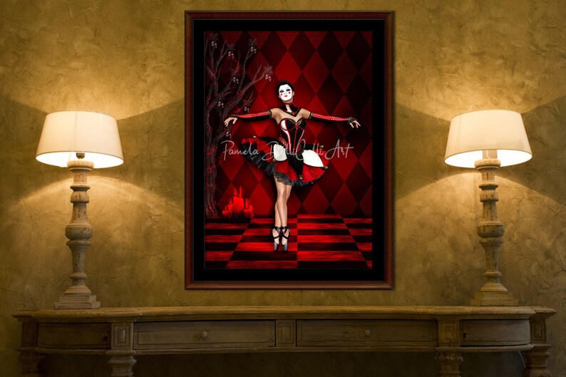 La Vie En Rouge: Instant Download, Large Print, Digital Painting ...