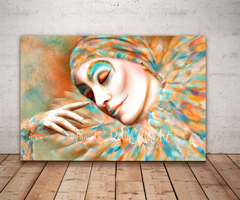 Brillante Pantomima: Instant Download, Large Print, Digital Painting ...