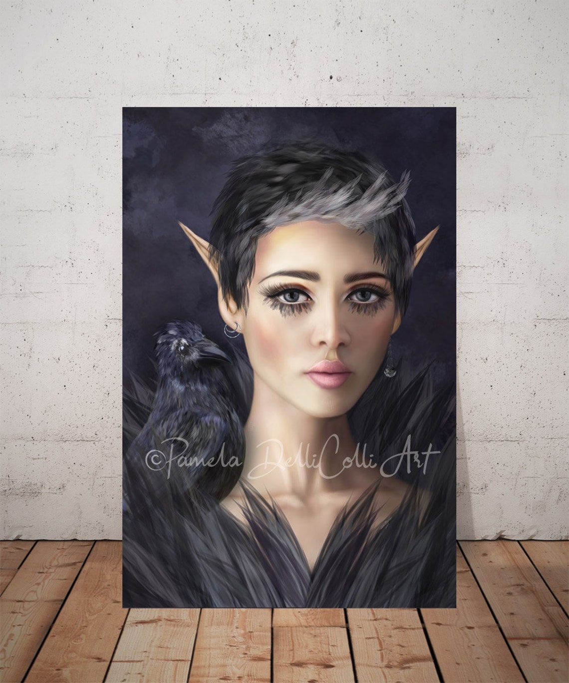 Rayvyn: Instant Download Large 12x18 Fantasy Art Digital Painting, Wall ...