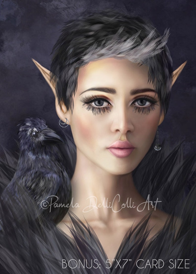 Rayvyn: Instant Download Large 12x18 Fantasy Art Digital Painting, Wall ...
