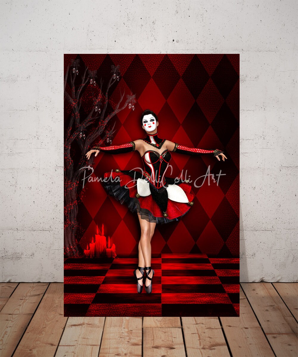 La Vie En Rouge: Instant Download, Large Print, Digital Painting ...