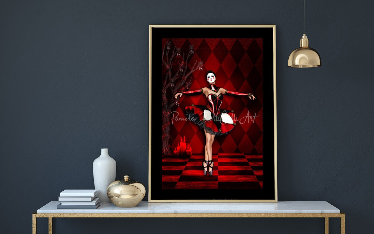 La Vie En Rouge: Instant Download, Large Print, Digital Painting ...