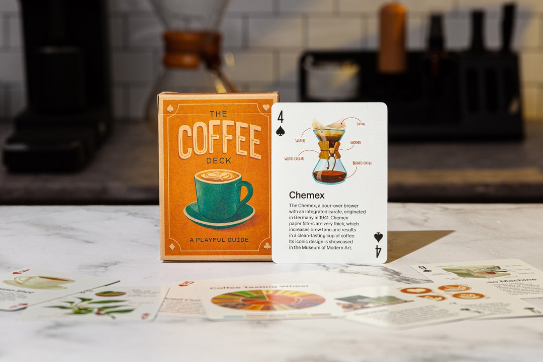 The Coffee Deck: Playing Cards Full of Facts About Coffee - Etsy