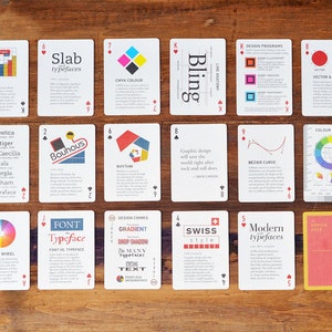 The Design Deck: Playing Card Guide to Graphic Design - Etsy