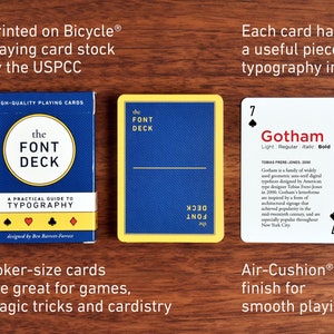 The Font Deck: Playing Card Guide to Typography - Etsy